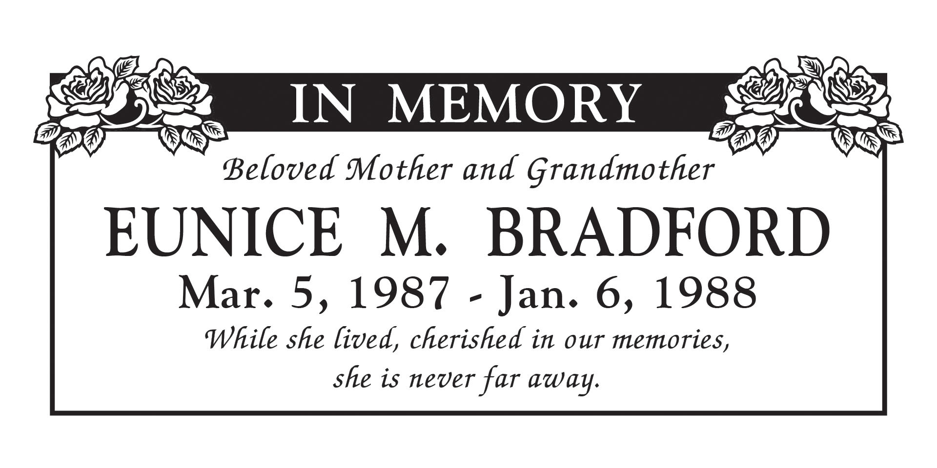 Headstone Border Design