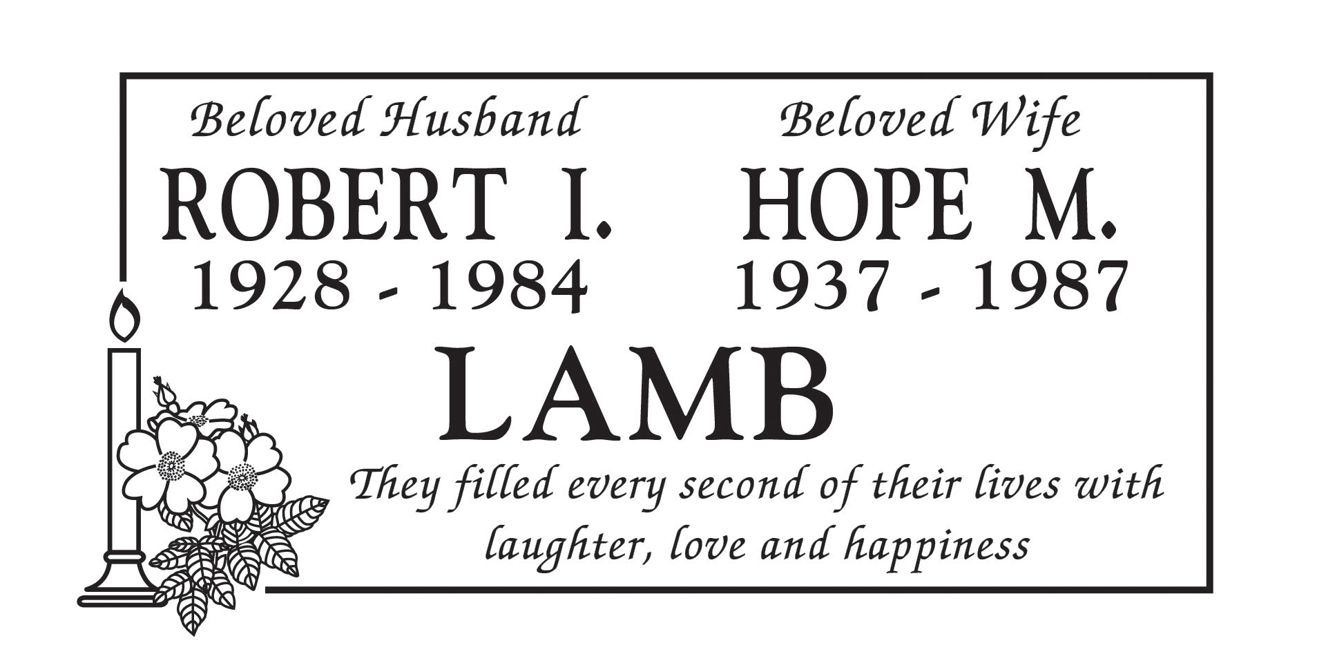 Headstone Border Design