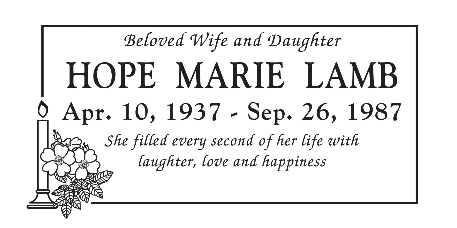 Headstone Border Design