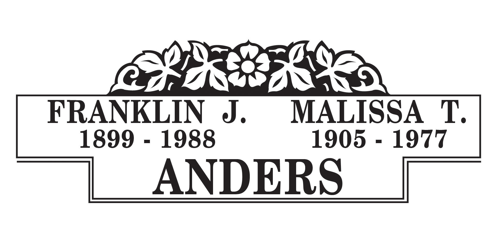 Headstone Border Design