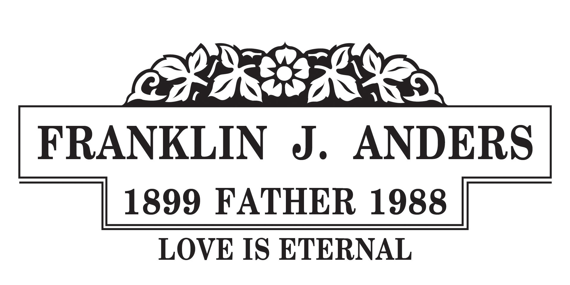 Headstone Border Design