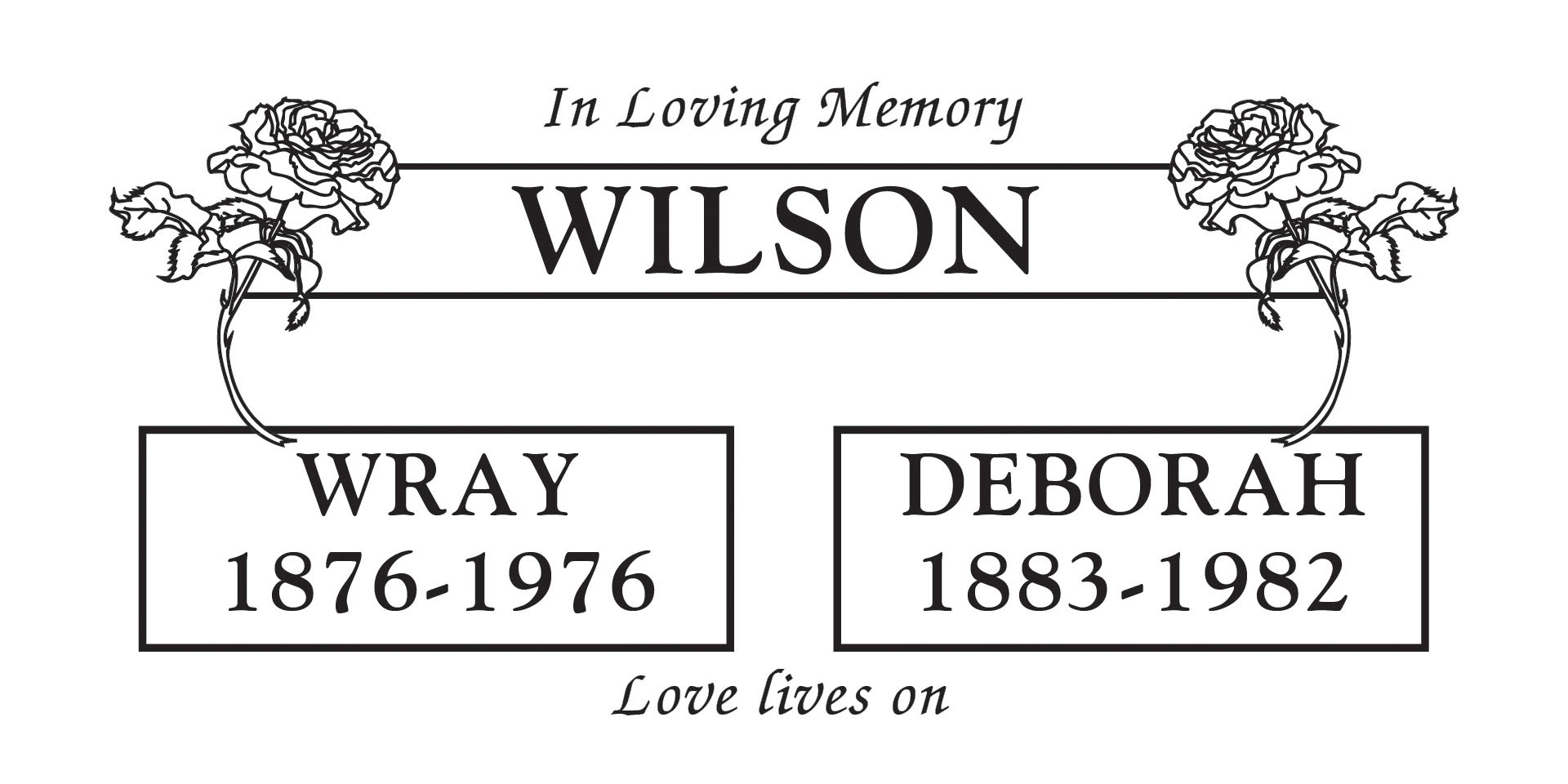 Headstone Border Design
