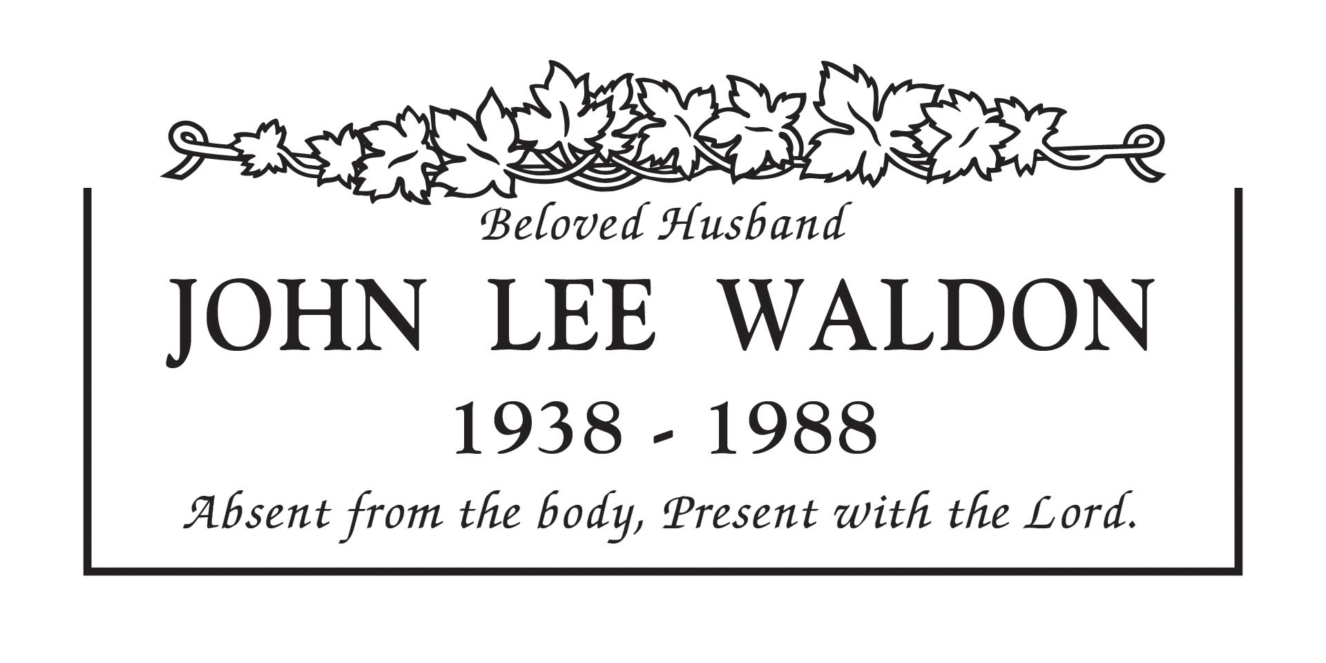 Headstone Border Design