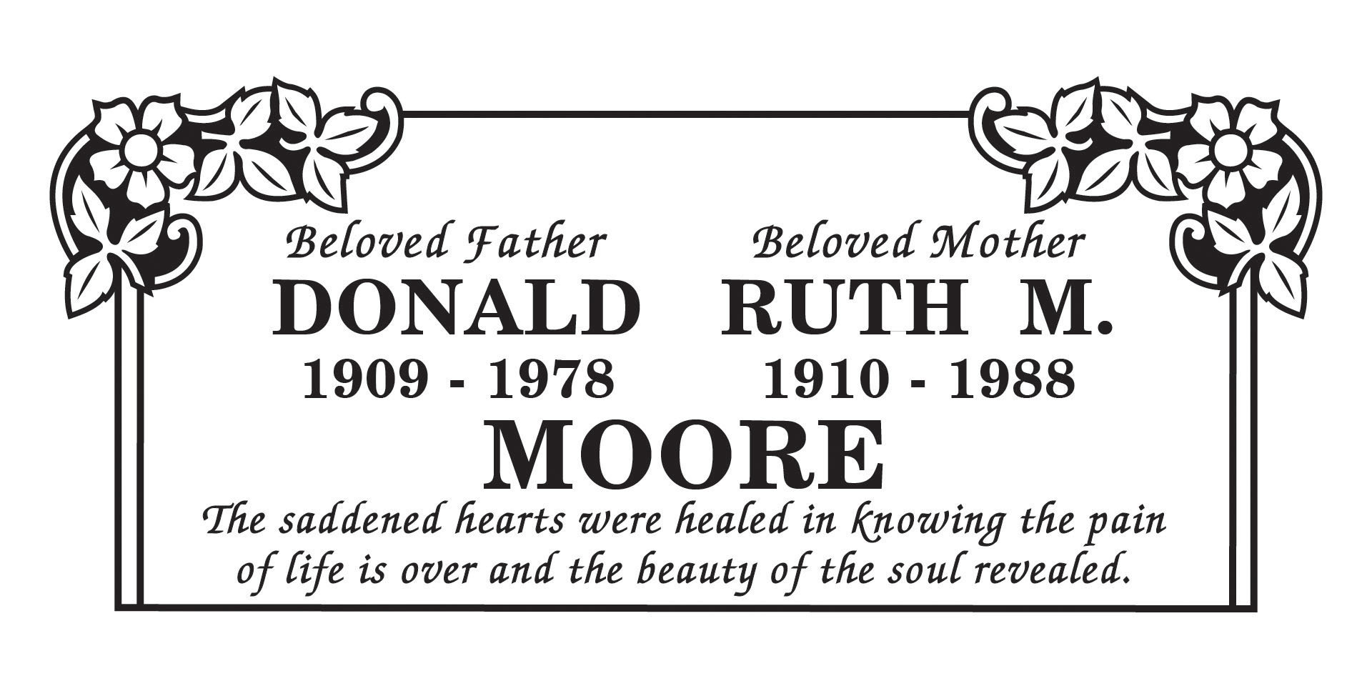 Headstone Border Design