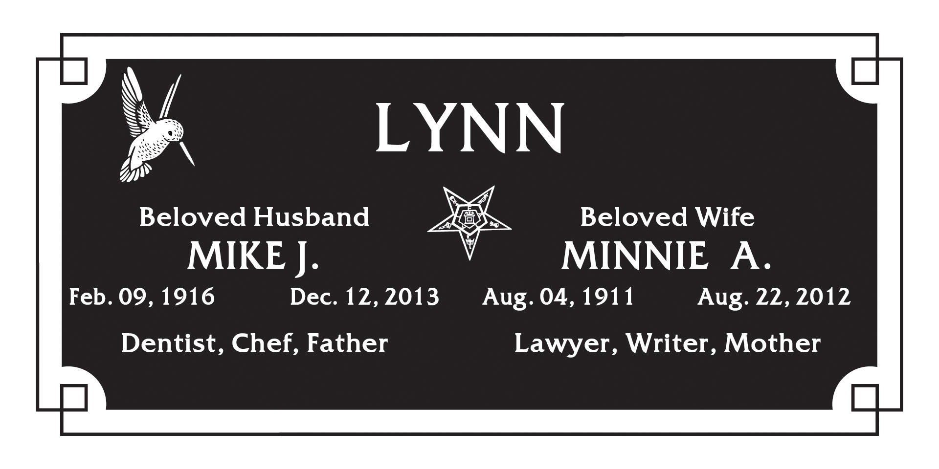 Headstone Border Design