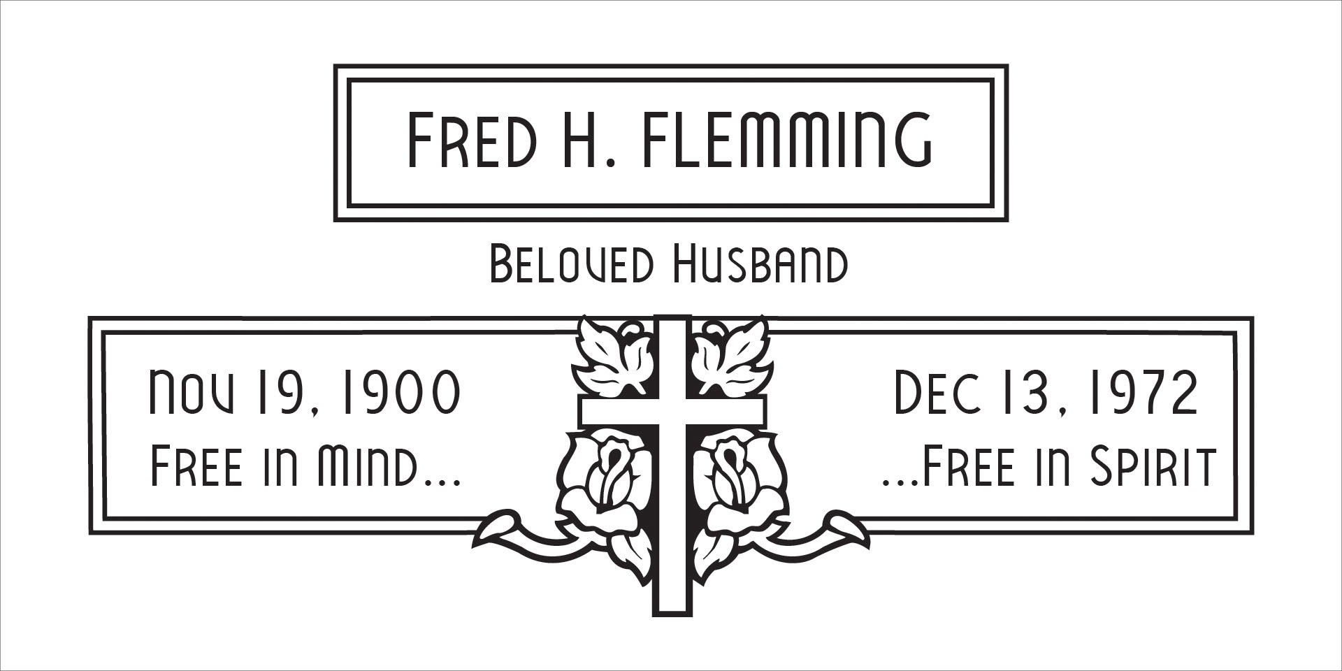 Headstone Border Design