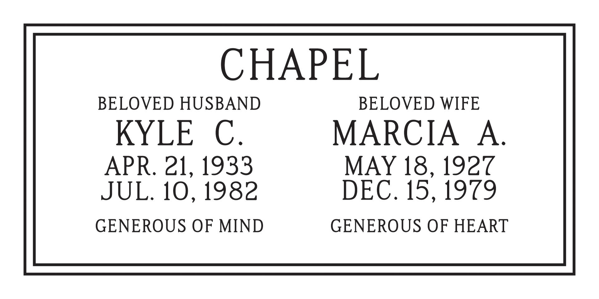 Headstone Border Design