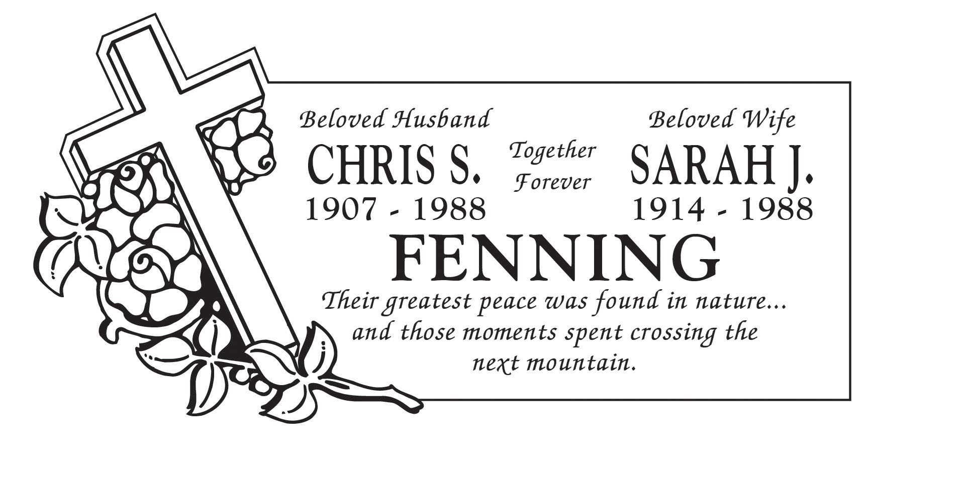 Headstone Border Design