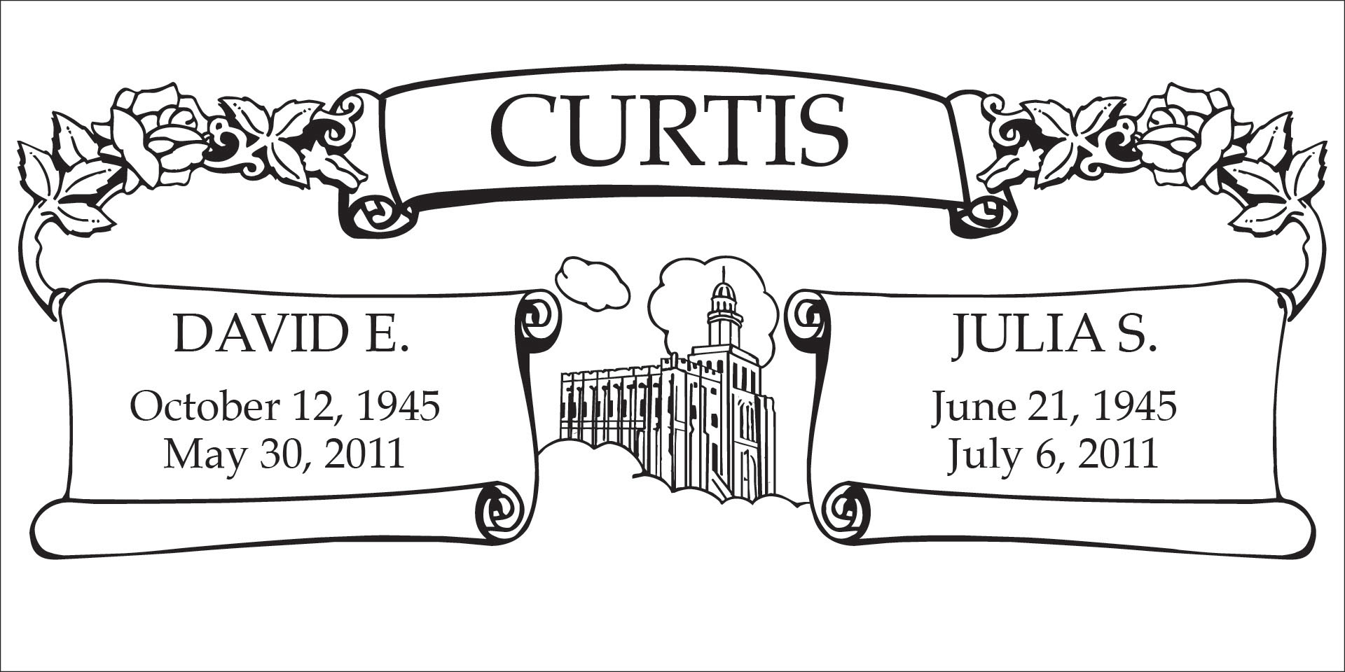 Headstone Mormon Design