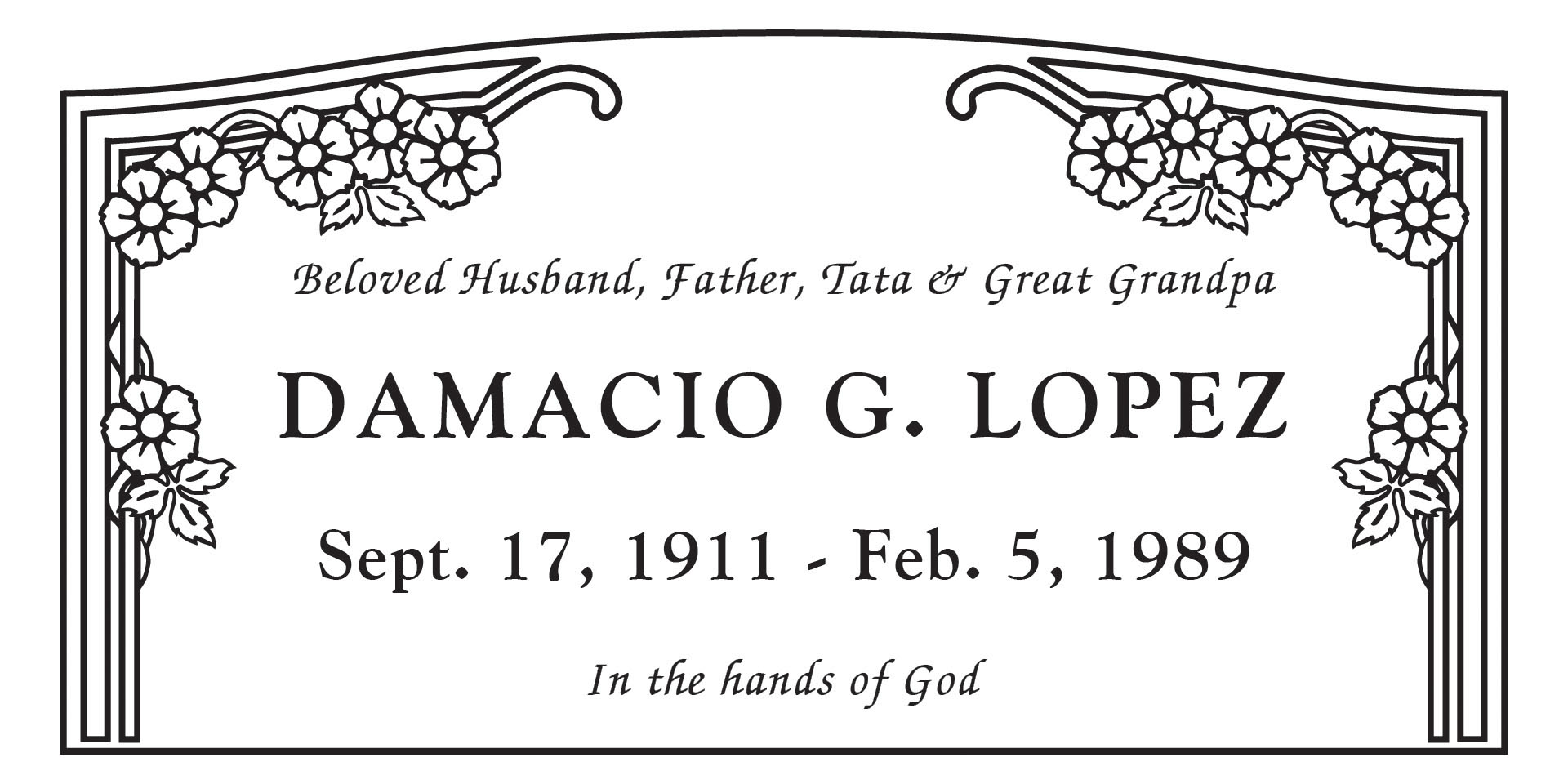 Headstone Border Design