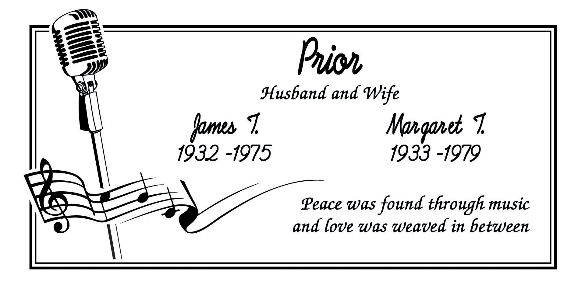 Headstone Musical Design