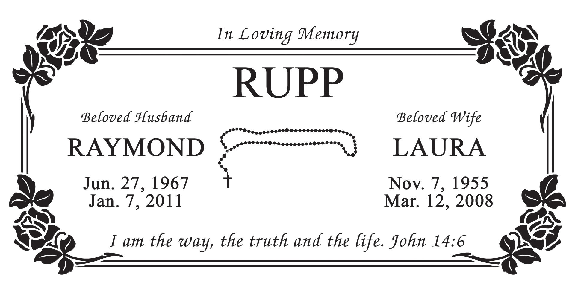 Headstone Border Design