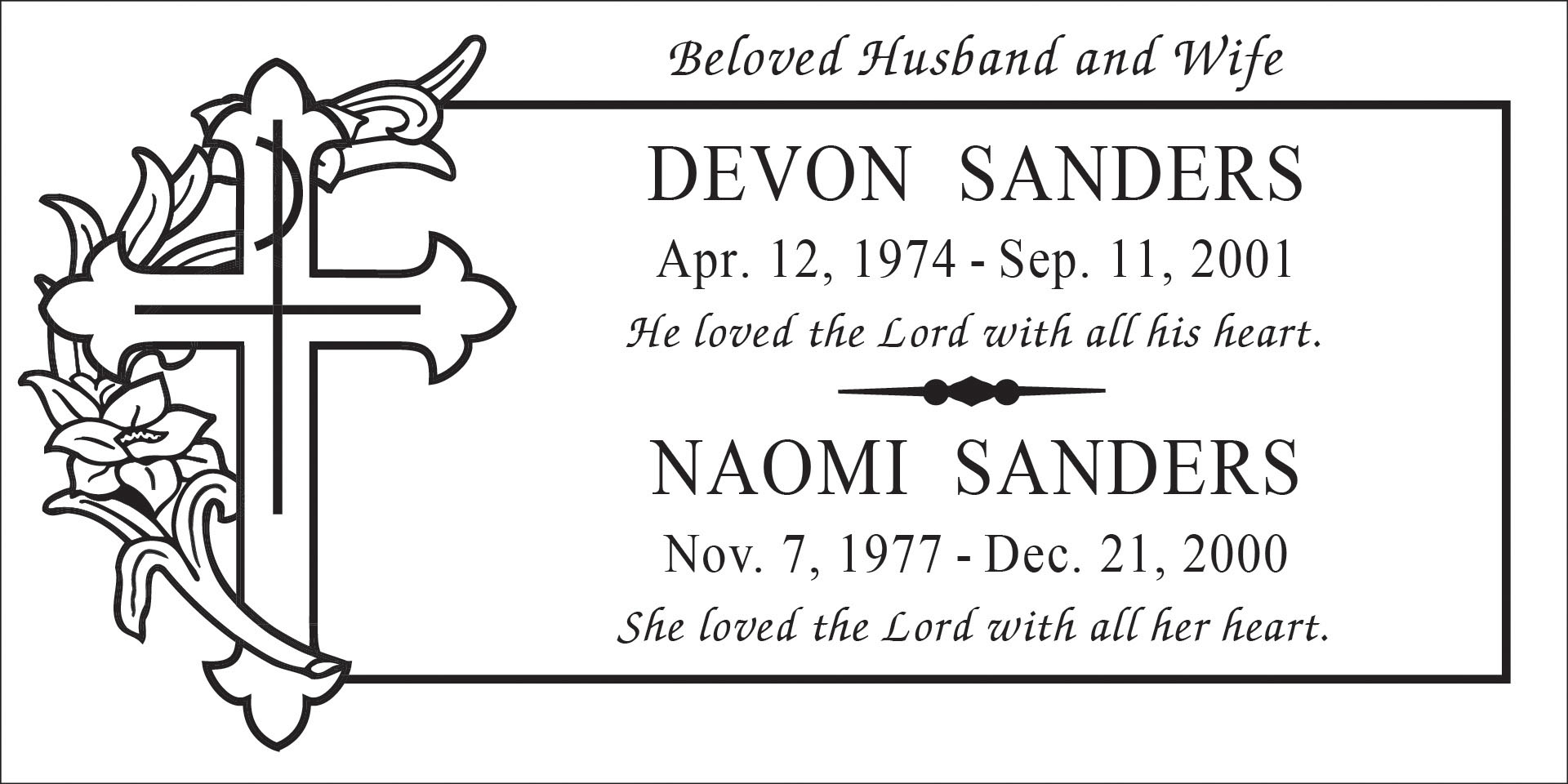 Headstone Catholic Design