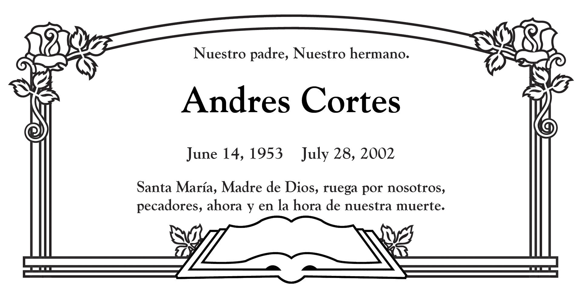Headstone Border Design